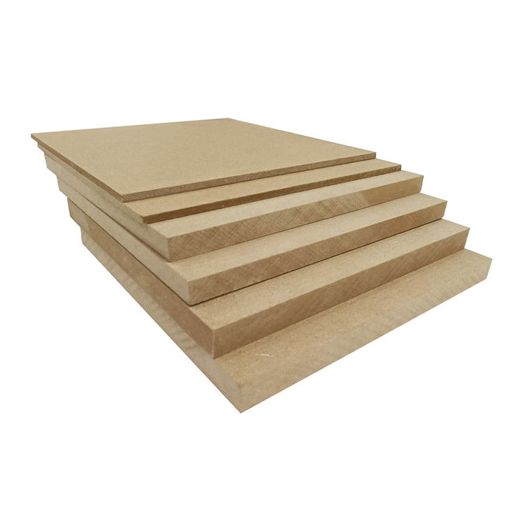 20mm 21mm MDF Melamin Densitas Menengah Raw MDF Board Untuk Dekorasi